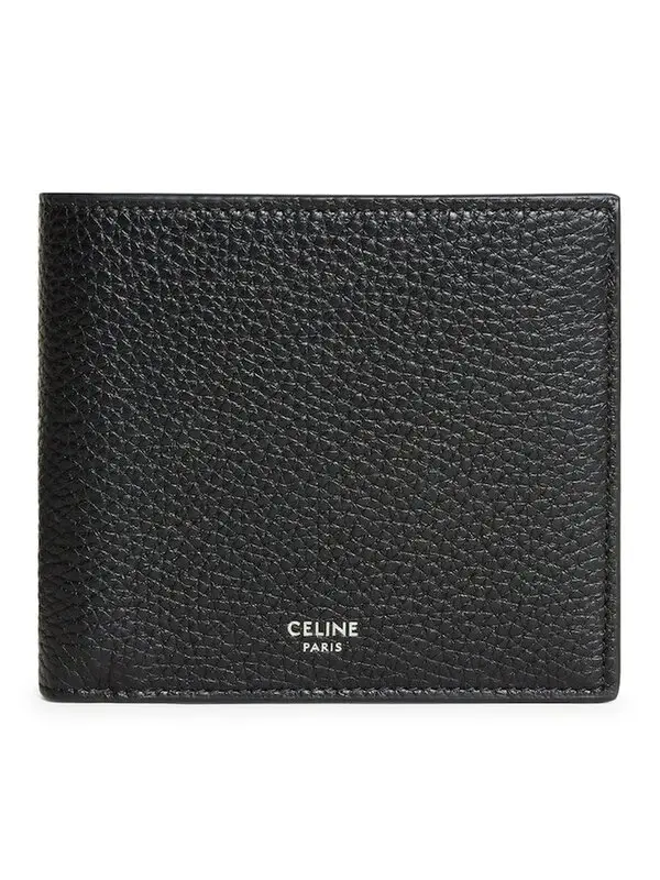 Celine Bi-fold Wallet In Grained Calfskin