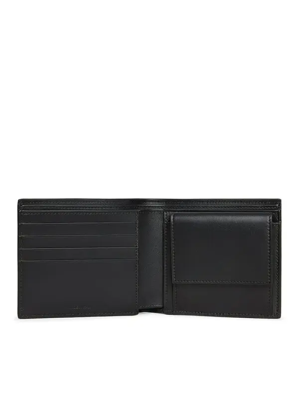 Celine Bi-fold Wallet In Grained Calfskin
