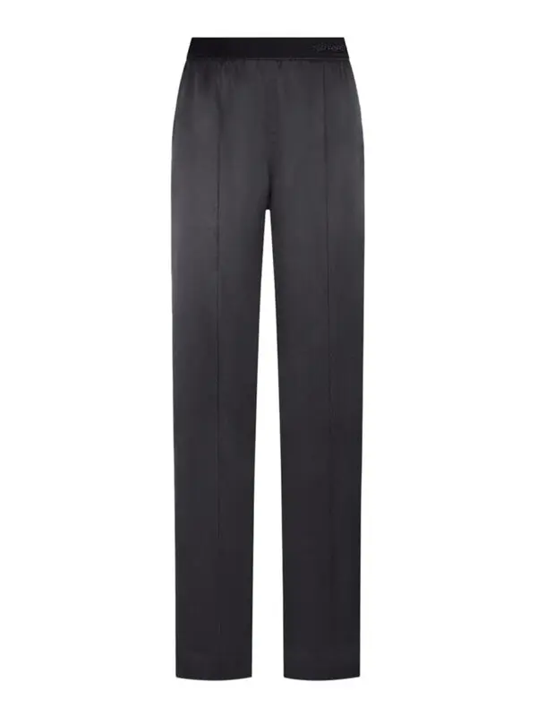 TOM FORD Peach-feel Silk Satin Pj Pants - Black