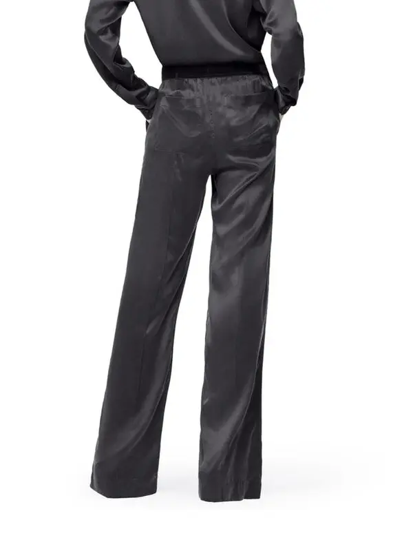 TOM FORD Peach-feel Silk Satin Pj Pants - Black