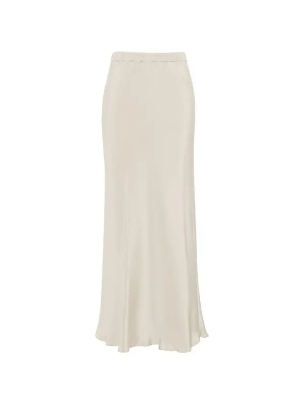 Max Mara Silk Long Skirt - Multicolor