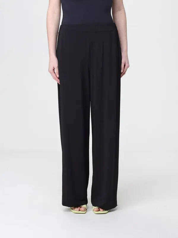 Max Mara Viscose Palazzo Pants - Black