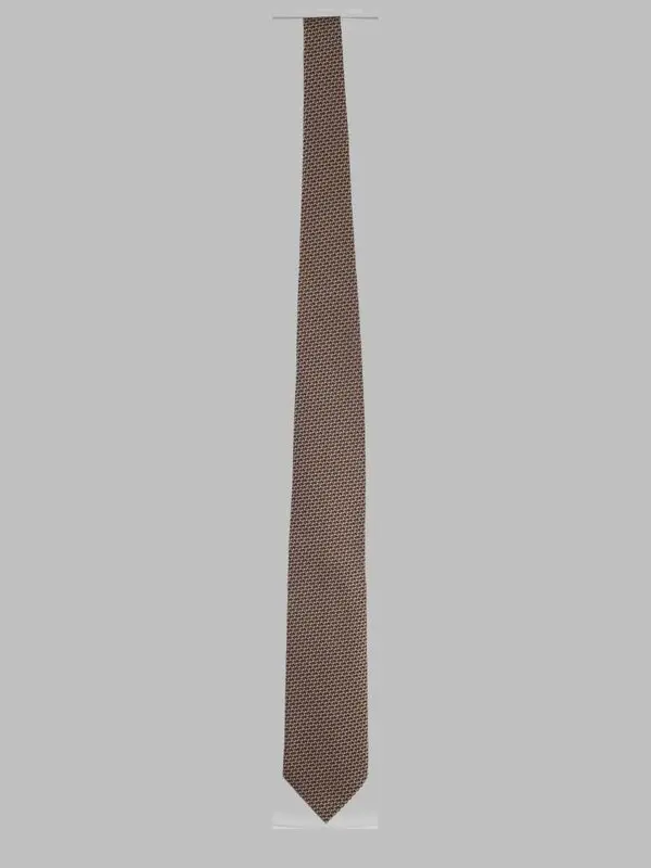 TOM FORD Cravatta In Jacquard Di Seta 8 Cm - Brown