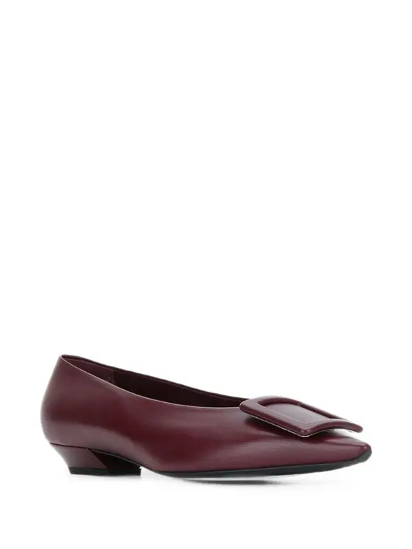 ROGER VIVIER Pointy Covered Leather Ballets