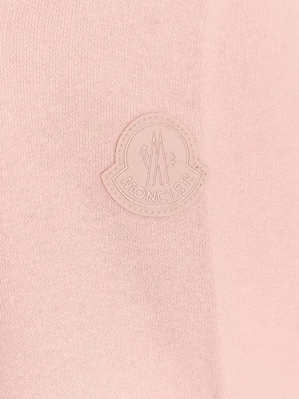 Moncler Cotton Sweatshirt With Logo Patch - Multicolor