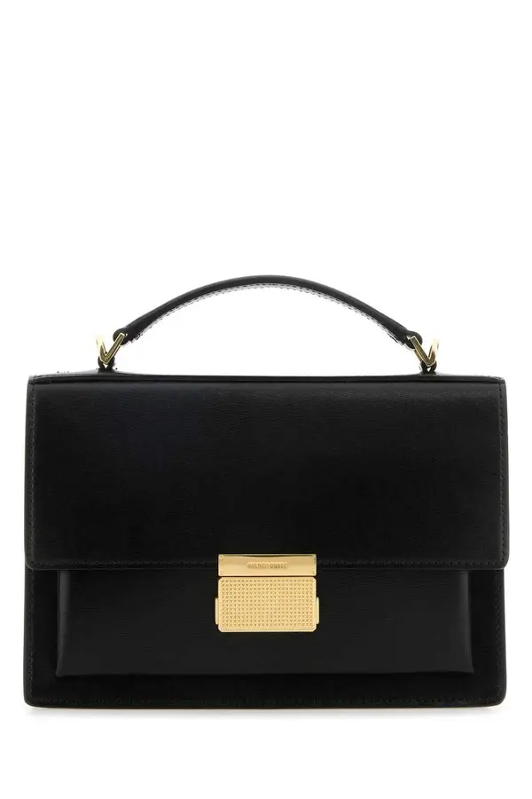 GOLDEN GOOSE Leather Venezia Handbag - Black