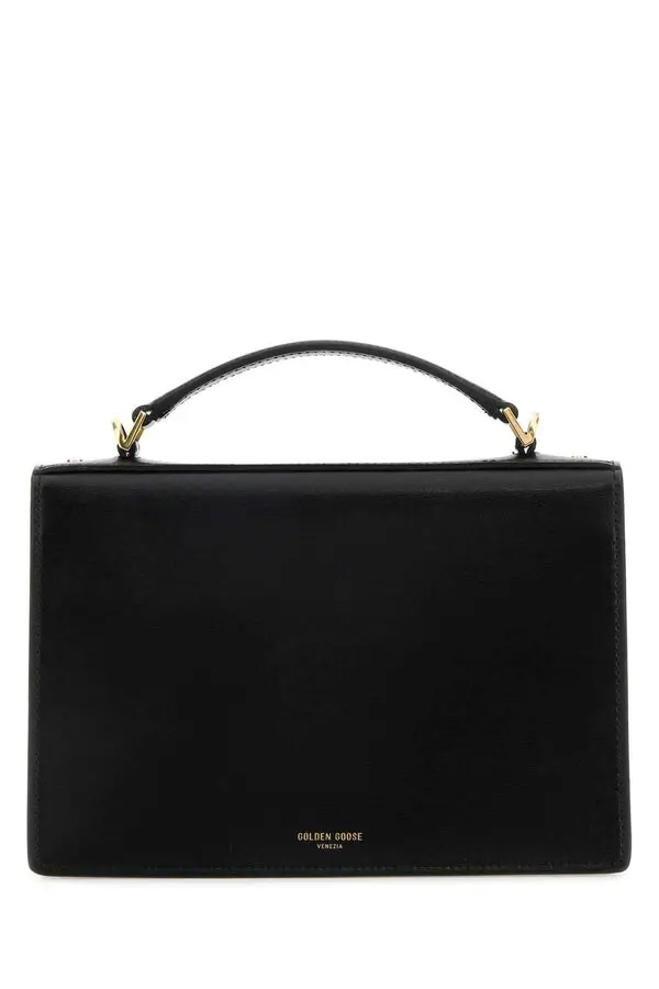GOLDEN GOOSE Leather Venezia Handbag - Black