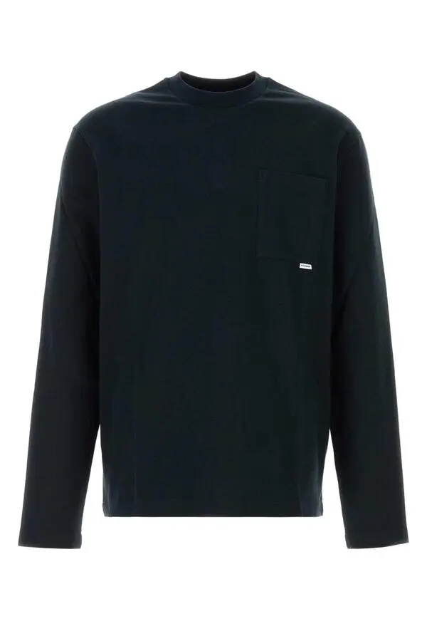 JIL SANDER Midnight Cotton T-shirt - Blue