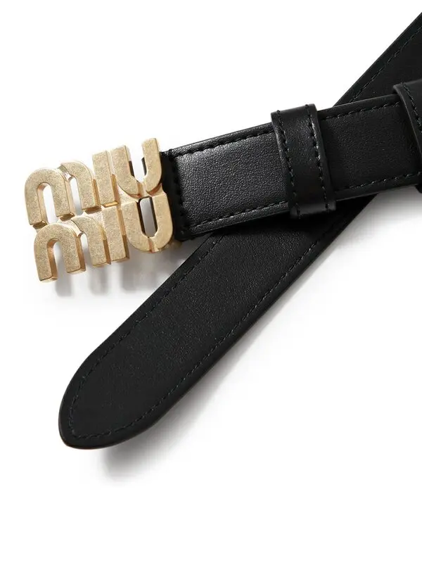 Miu Miu City Leather Belt