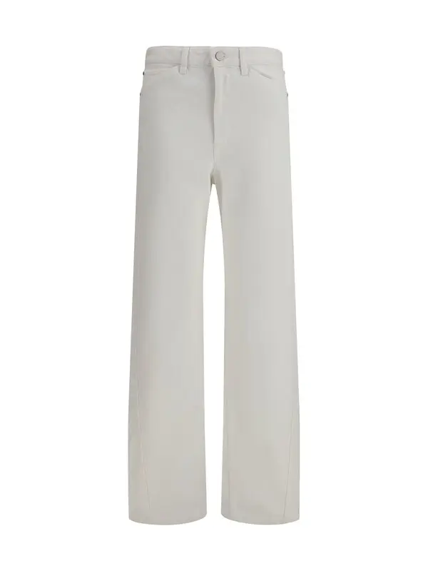 LEMAIRE Cotton Five-pocket Pants - White