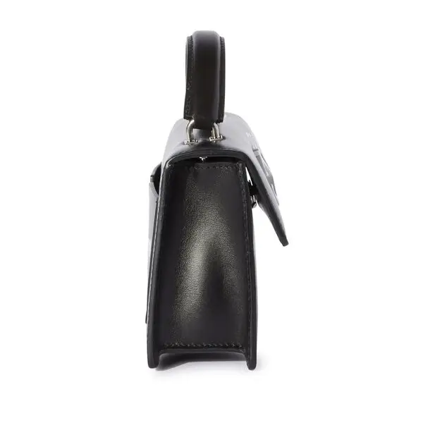 Off-White Leather Tote Bag - Black