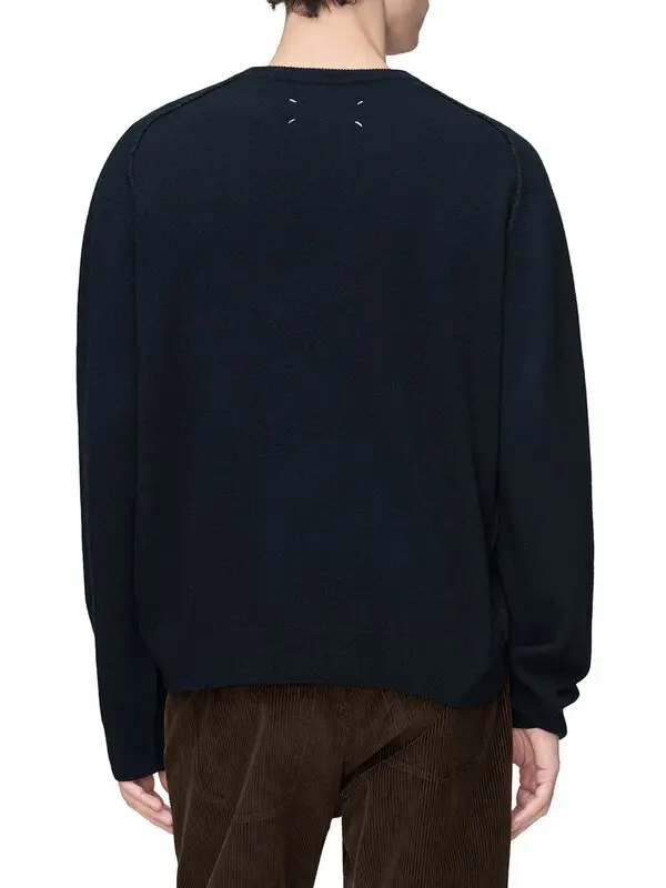 MAISON MARGIELA Crewneck Sweater In Virgin Wool