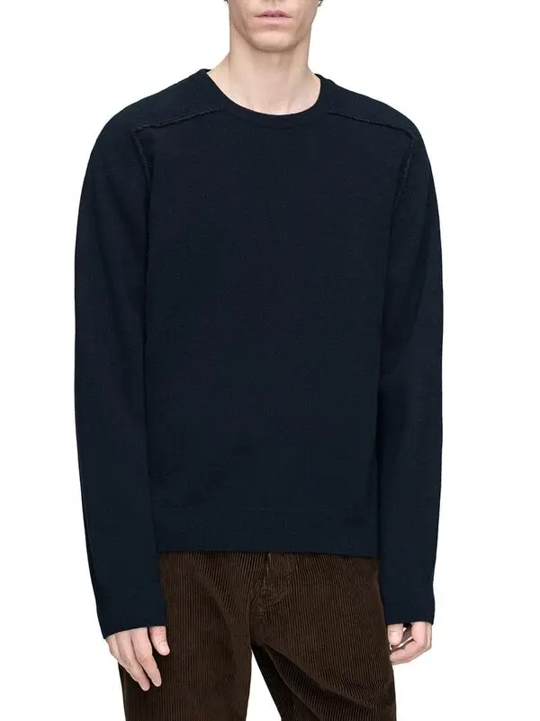 MAISON MARGIELA Virgin Wool Sweater - Blue