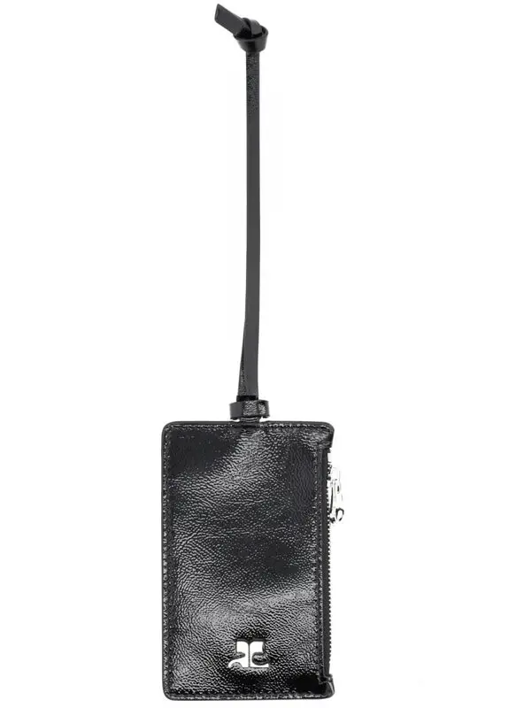 COURREGES Card Holder Naplack - Black