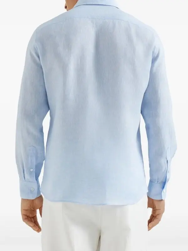 Brunello Cucinelli Linen Easy Fit Shirt