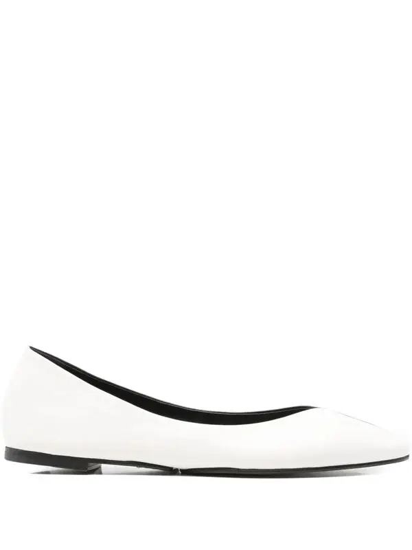 Jacquemus Les Ballerines Ovalo Leather Flats - Black