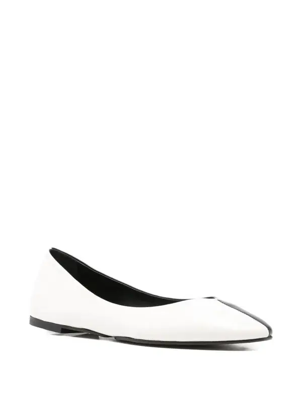 Jacquemus Les Ballerines Ovalo Leather Flats - Black