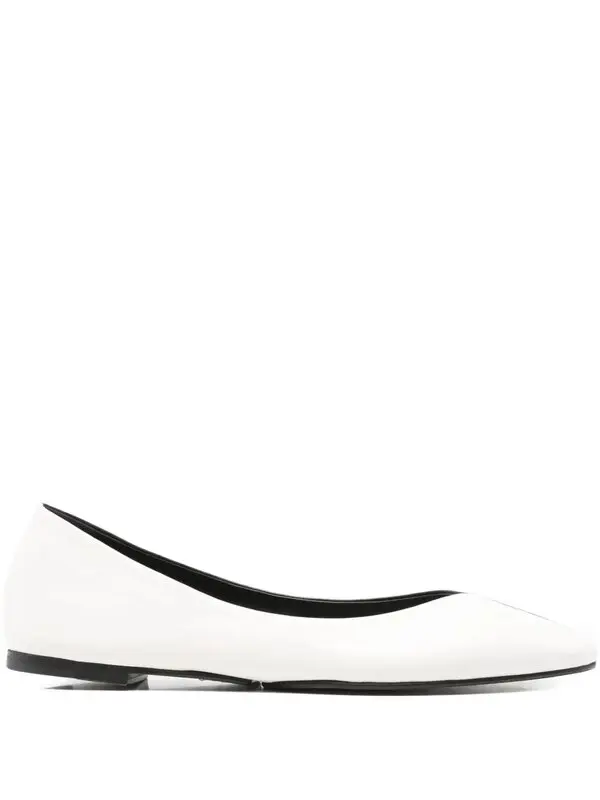 Jacquemus Les Ballerines Ovalo Leather Flats - Black