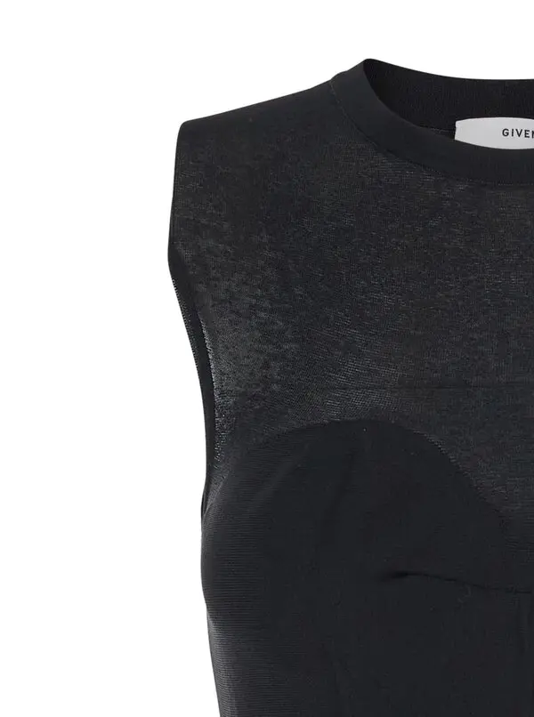 Givenchy Crew Neck Flared Dress - Multicolor