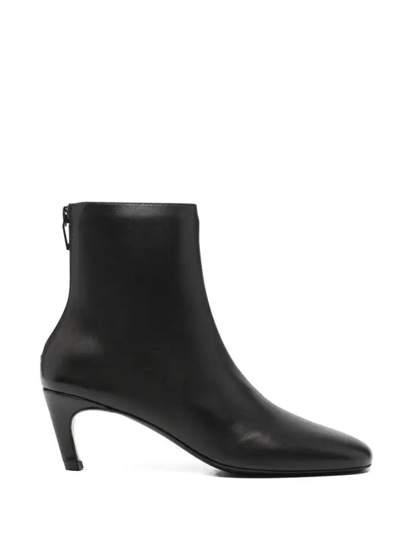 TOTEME Leather Ankle Boots - Multicolor
