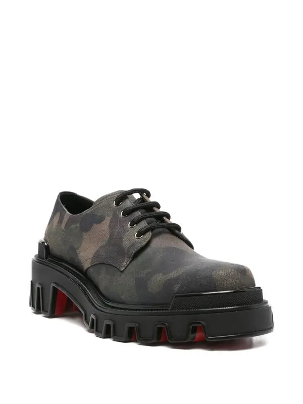 CHRISTIAN LOUBOUTIN Camouflage Print Combat Boots