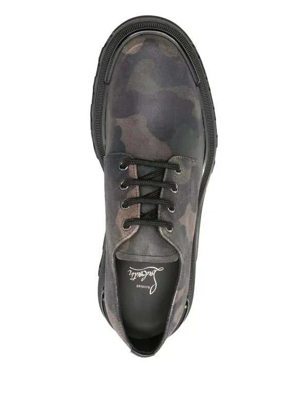 CHRISTIAN LOUBOUTIN Camouflage Print Combat Boots