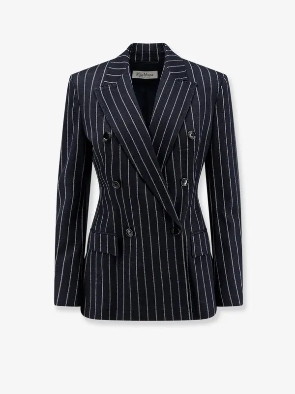 Max Mara Pinstripe Jersey Blazer - Multicolor