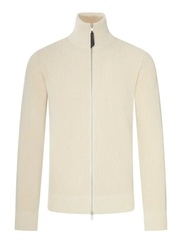 MAISON MARGIELA Jersey Knit Cardigan With Zip