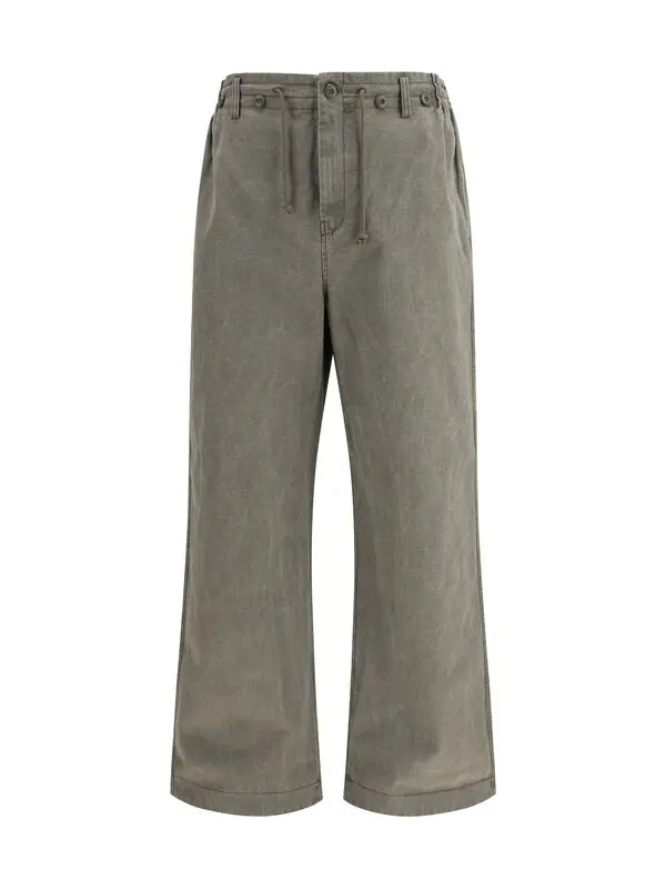 GOLDEN GOOSE Journey Ortensia Boyfriend Pants - Green