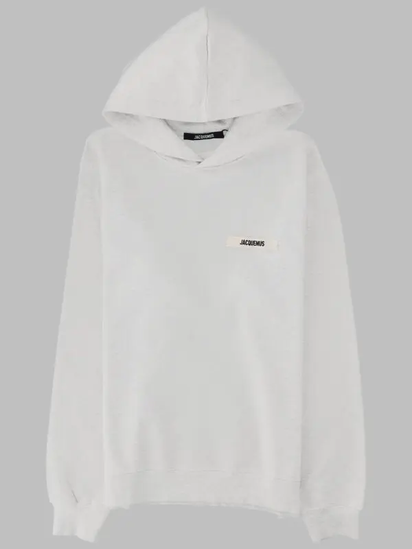 Jacquemus Felpa Con Cappuccio - Gray