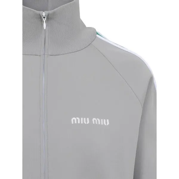 Miu Miu Grey Tops Sweatshirts - Gray