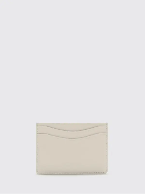 GANNI Bou Card Holder With Raspberry Print - White