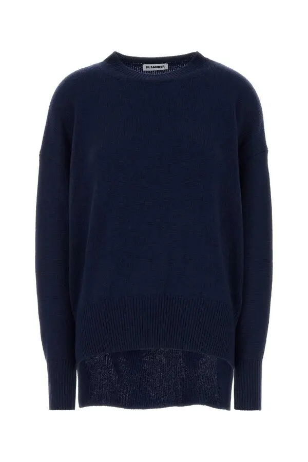 JIL SANDER Cashmere Oversize Sweater - Blue