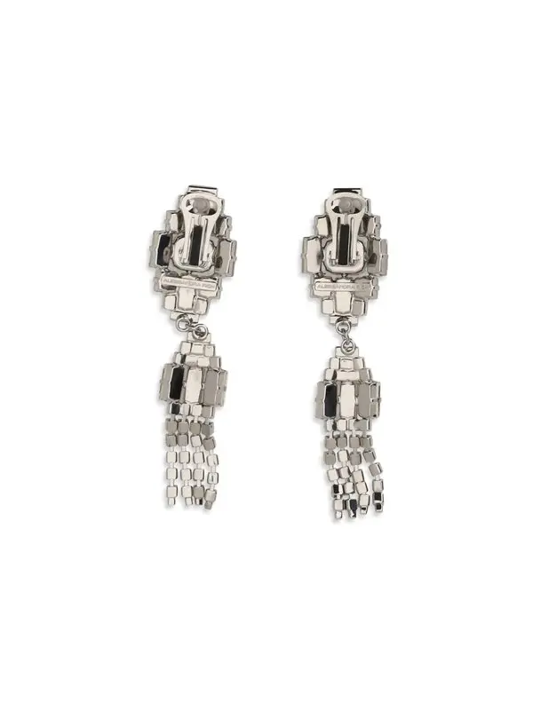 Alessandra Rich Colored Crystal Drop Earrings