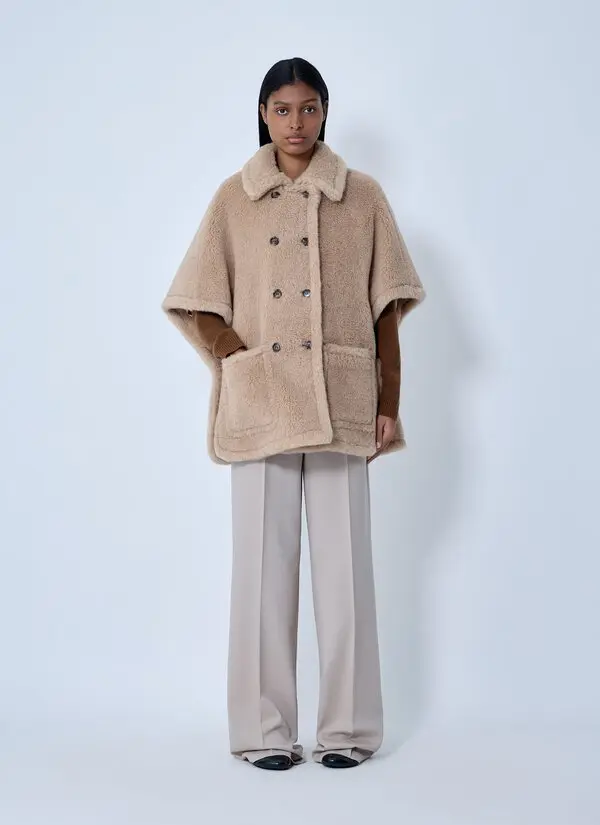 Max Mara Shearling Cape