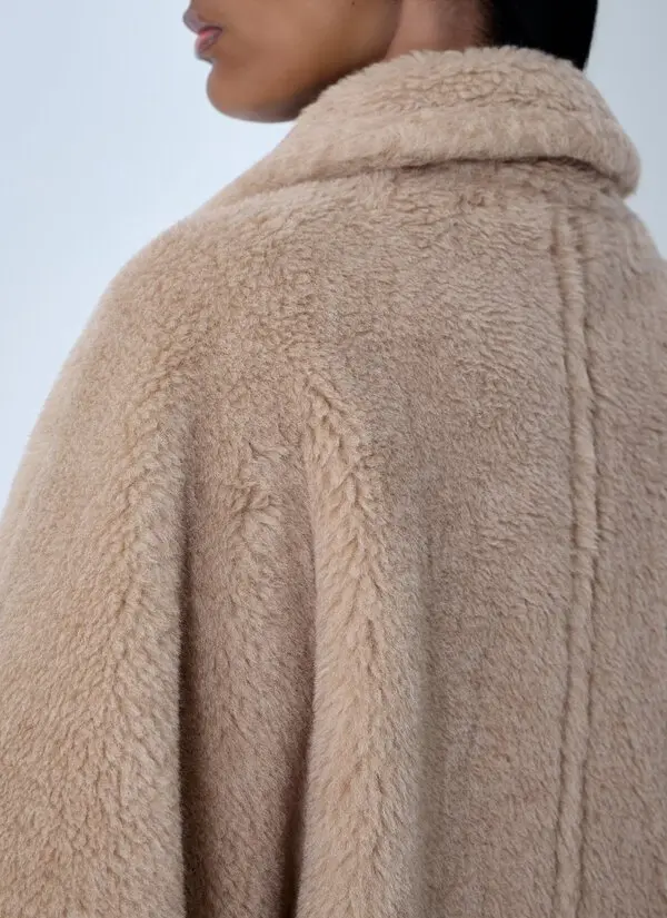 Max Mara Shearling Cape - Cream
