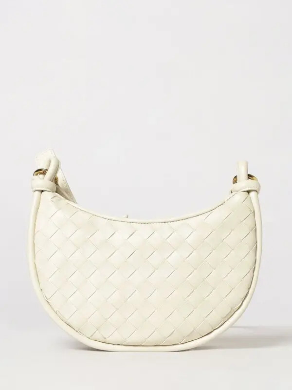 Bottega Veneta Leather Crossbody Bag - Cream