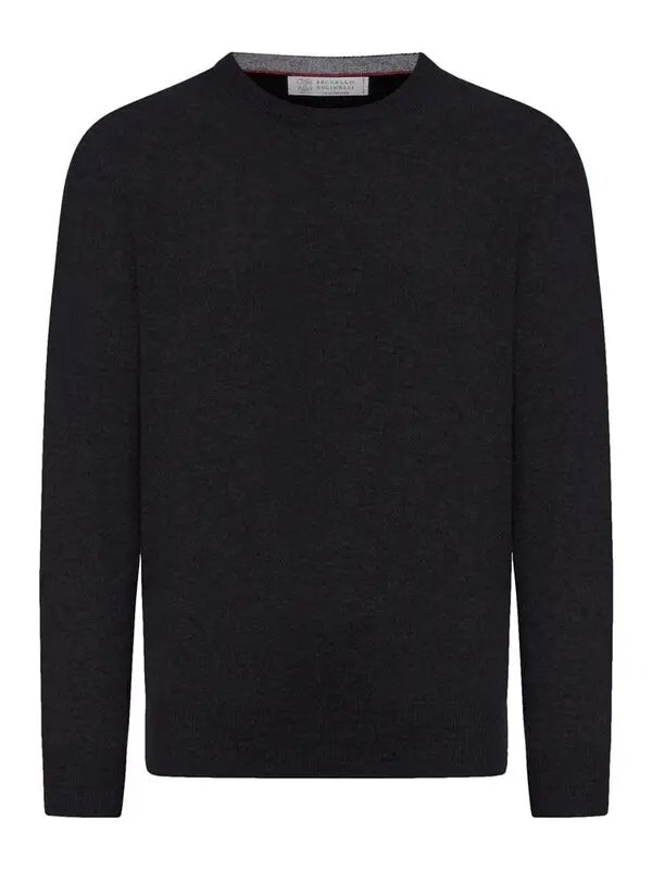 Brunello Cucinelli Essential Crew Neck Cashmere Sweater