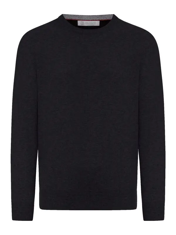 Brunello Cucinelli Essential Cashmere Sweater - Black
