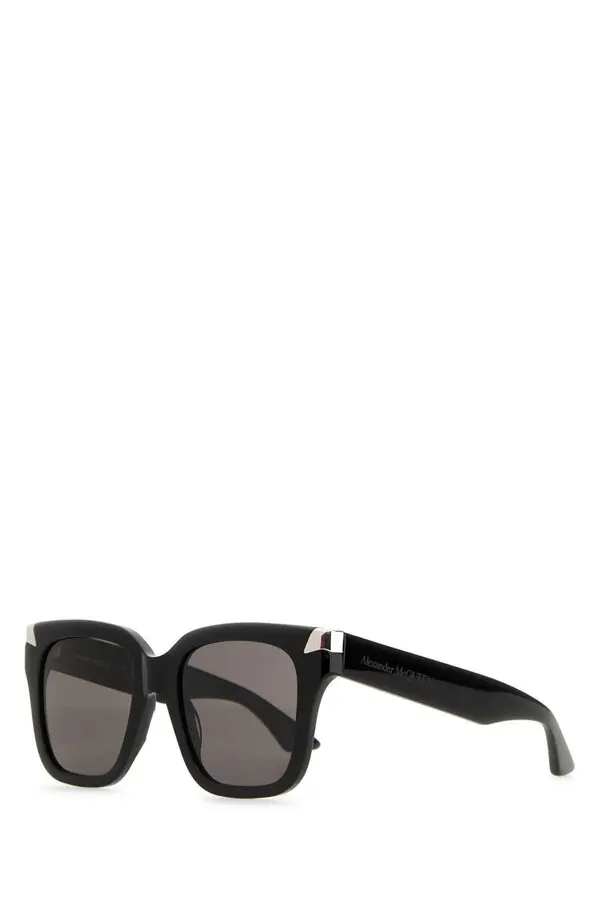 Alexander McQueen Acetate Punk Rivet Sunglasses - Black