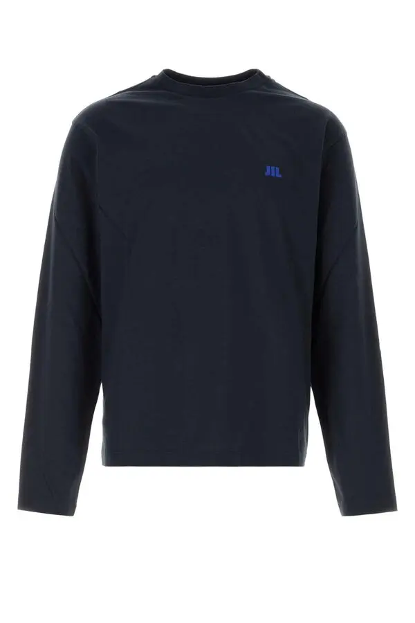 JIL SANDER Midnight Cotton T-shirt - Blue
