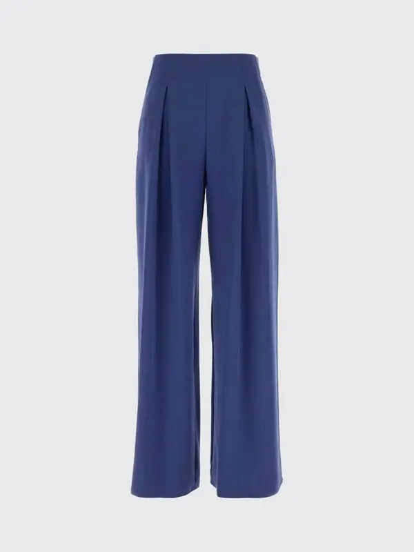Max Mara Silk Palazzo Trousers - Blue