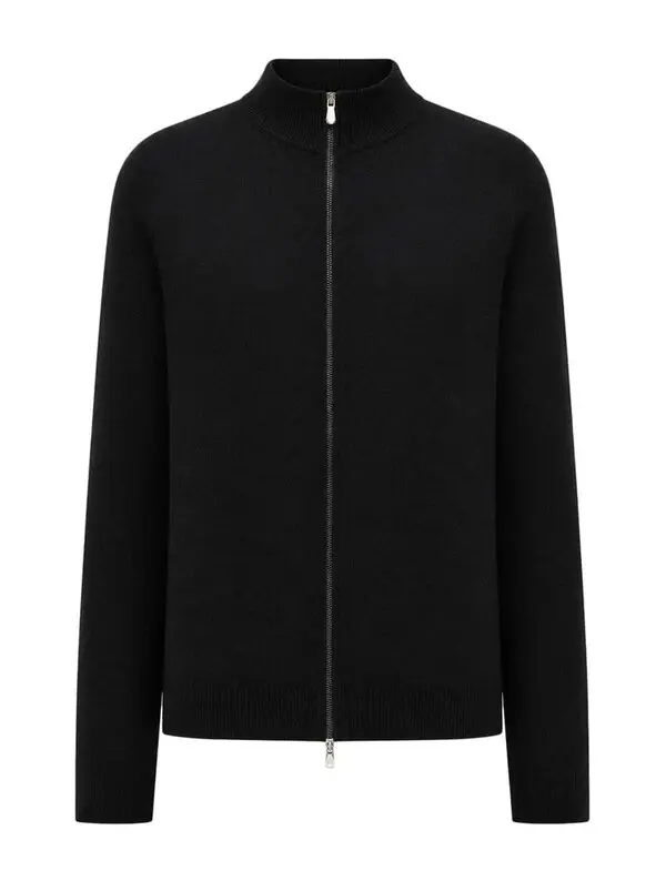 Brunello Cucinelli Cashmere Zip-up Cardigan - Black