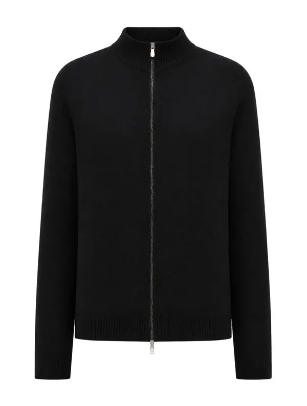 Brunello Cucinelli Cashmere Zip-up Cardigan - Black