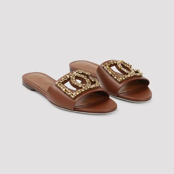 Dolce & Gabbana Crystal Slide Sandals - Multicolor