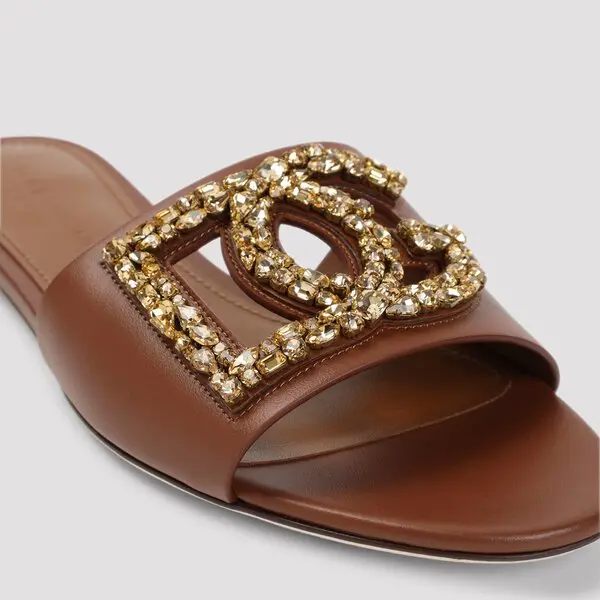 Dolce & Gabbana Crystal Slide Sandals - Multicolor