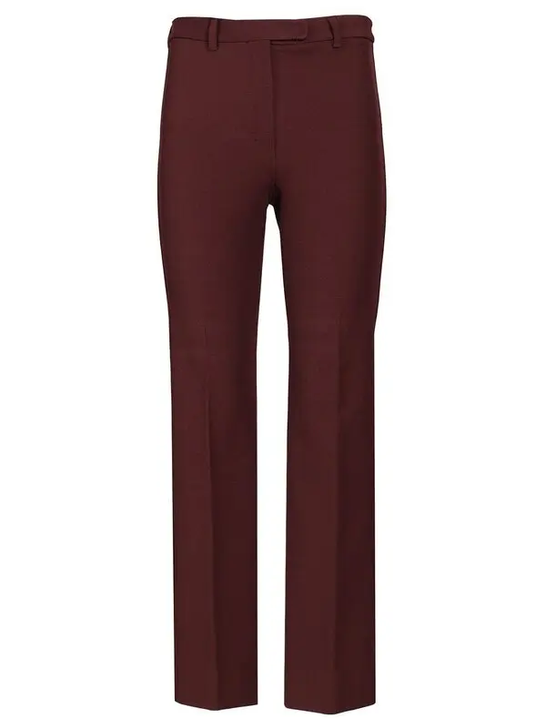 Max Mara Stretch Cotton Blend Trousers - Multicolor