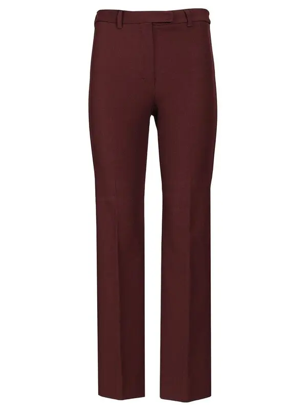 Max Mara Stretch Cotton Blend Trousers - Multicolor