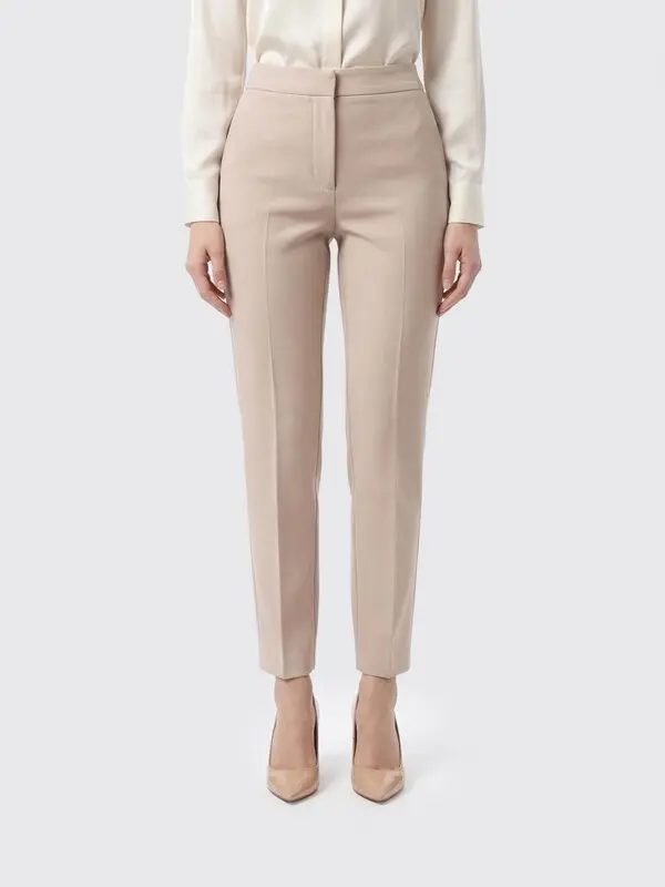 Max Mara Cropped Criªpe Trousers - Cream
