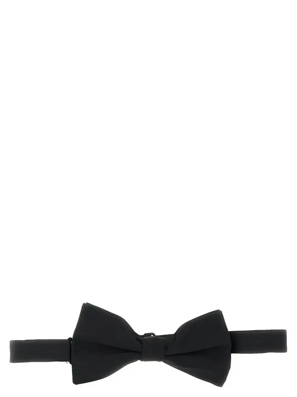 Valentino Garavani Silk Satin Bow Tie - Black